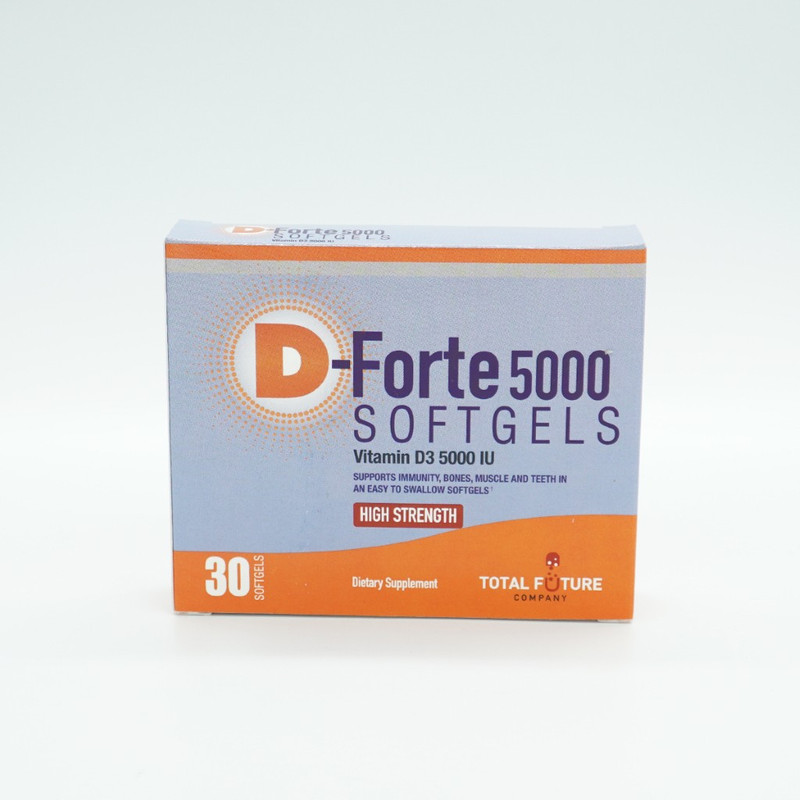 D-FORTE VITAMIN D3 5000 MG 30 SOFTGELS | Rosh Medical Company